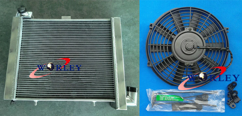 Aluminum radiator + fan for CORVETTE C2 C3 5.3 5.4 5.7 6.5 7.0 7.4 V8 ...
