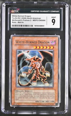 CGC 9 Yu-Gi-Oh! White-Horned Dragon MDP2-EN006K Redemption Promo | eBay