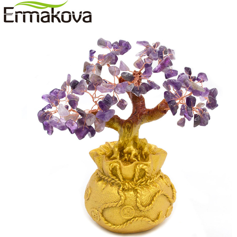 Mini Crystal Money Tree Wealth Luck Bring Wealth Luck Home Decor ...