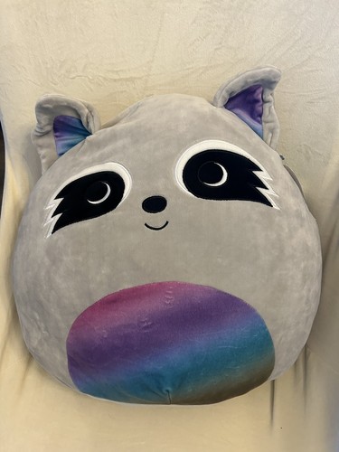 Squishmallow 16" MAX the RACCOON NWT Kellytoy Stuffed Plush | eBay