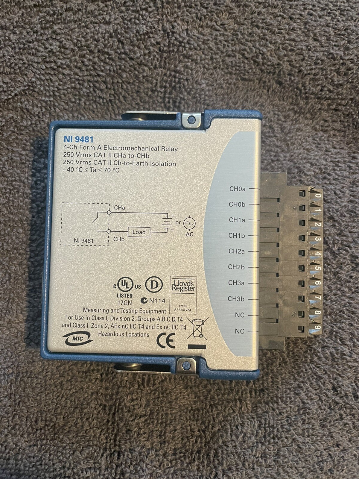 National Instruments NI 9481 cDAQ Relay Output Module | eBay