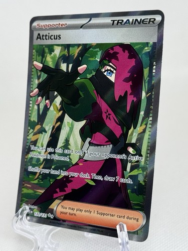 Pokemon TCG Atticus 133/131 Prismatic Evolutions Ultra Rare Full Art ...