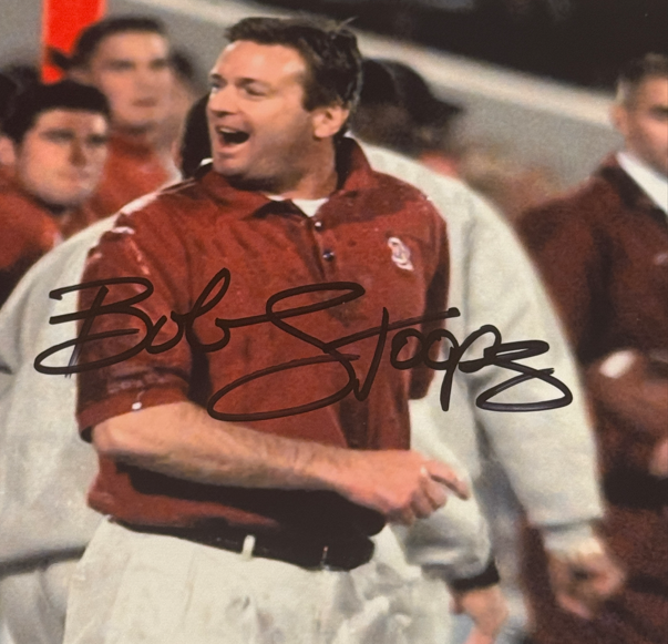 Bob Stoops Signed Autographed 8x10 Color Photograph Auto Oklahoma ...