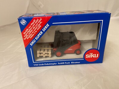 SIKU - SUPER SERIE 1722 - LINDE FORLKIFT TRUCK - RED 1:55 DIECAST | eBay