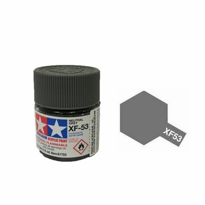 Tamiya Couleur Acrylic Paint XF53 - Neutral Gris - 10 ML | eBay