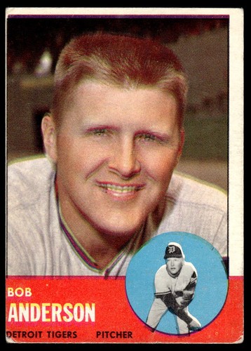 1963 Topps Bob Anderson #379 Detroit Tigers Baseball Card | eBay