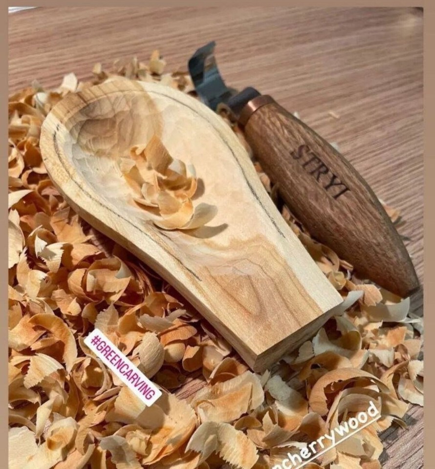 Double-sided spoon carving knife, Wood carving tools, Chisels STRYI, IN ...