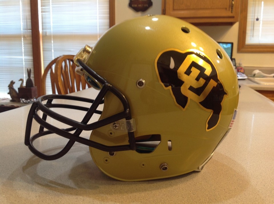 Colorado University Buffaloes Adult Full Sized College Football Helmet ...