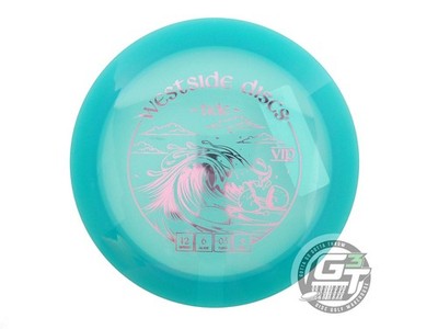 NEW Westside Discs VIP Tide 175g Teal Pink Foil Distance Driver Golf ...