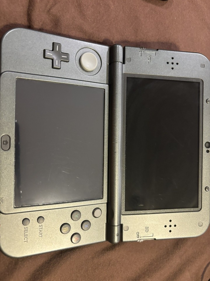 Nintendo “New” 3DS XL Metallic Gray Handheld Console System RED-001 ...