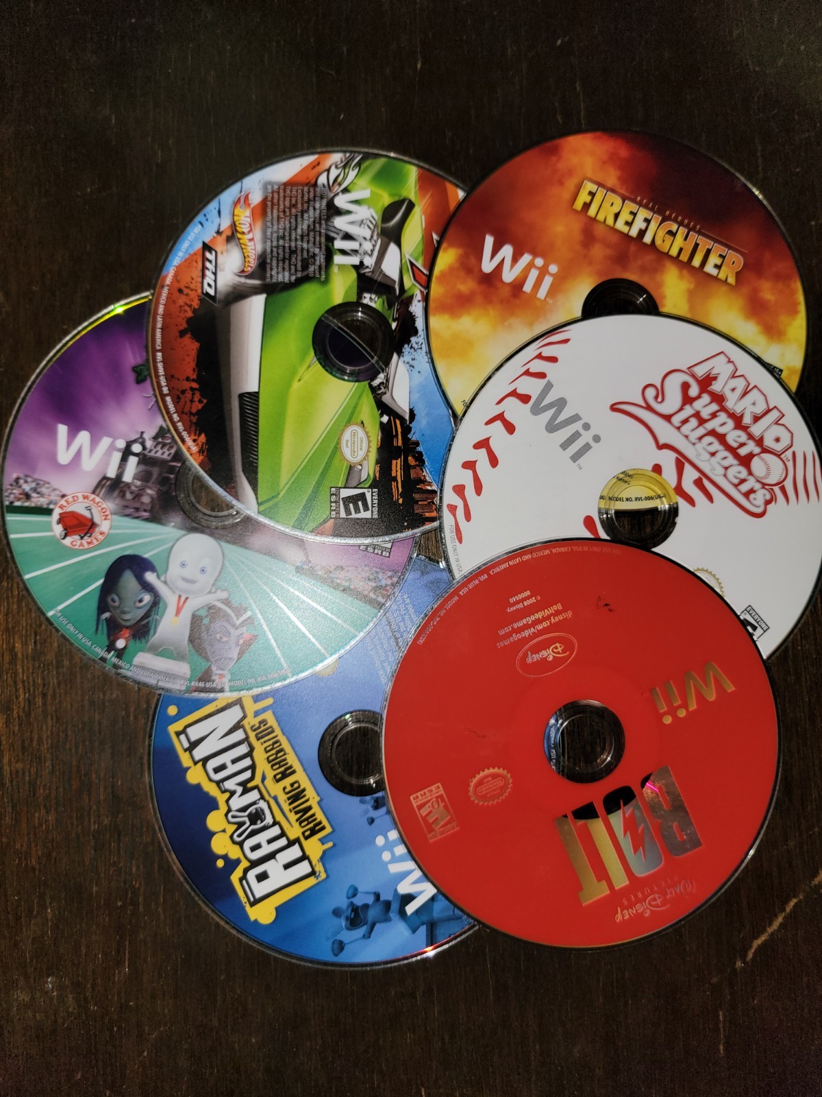 Lot of 6 Nintendo Wii Game Discs Only – No Cases – Untested – Rare ...