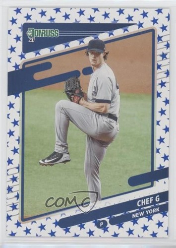 2021 Panini Donruss - Variation Gerrit Cole #212 Independence Day Chef ...