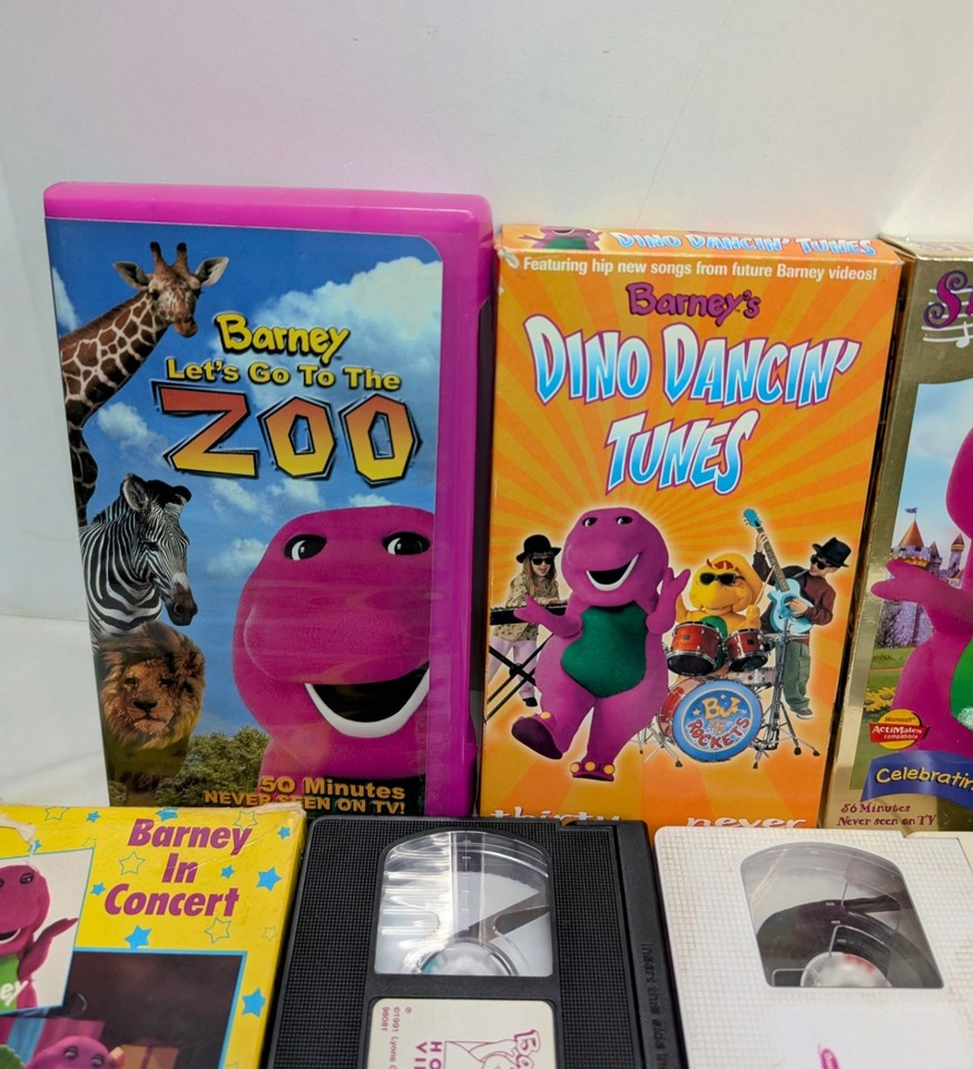 Barney VHS Movie Tapes Lot Of 7 | eBay