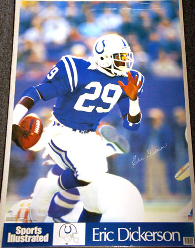 ERIC DICKERSON Indianapolis Colts 1988 Sports Illustrated Signature ...