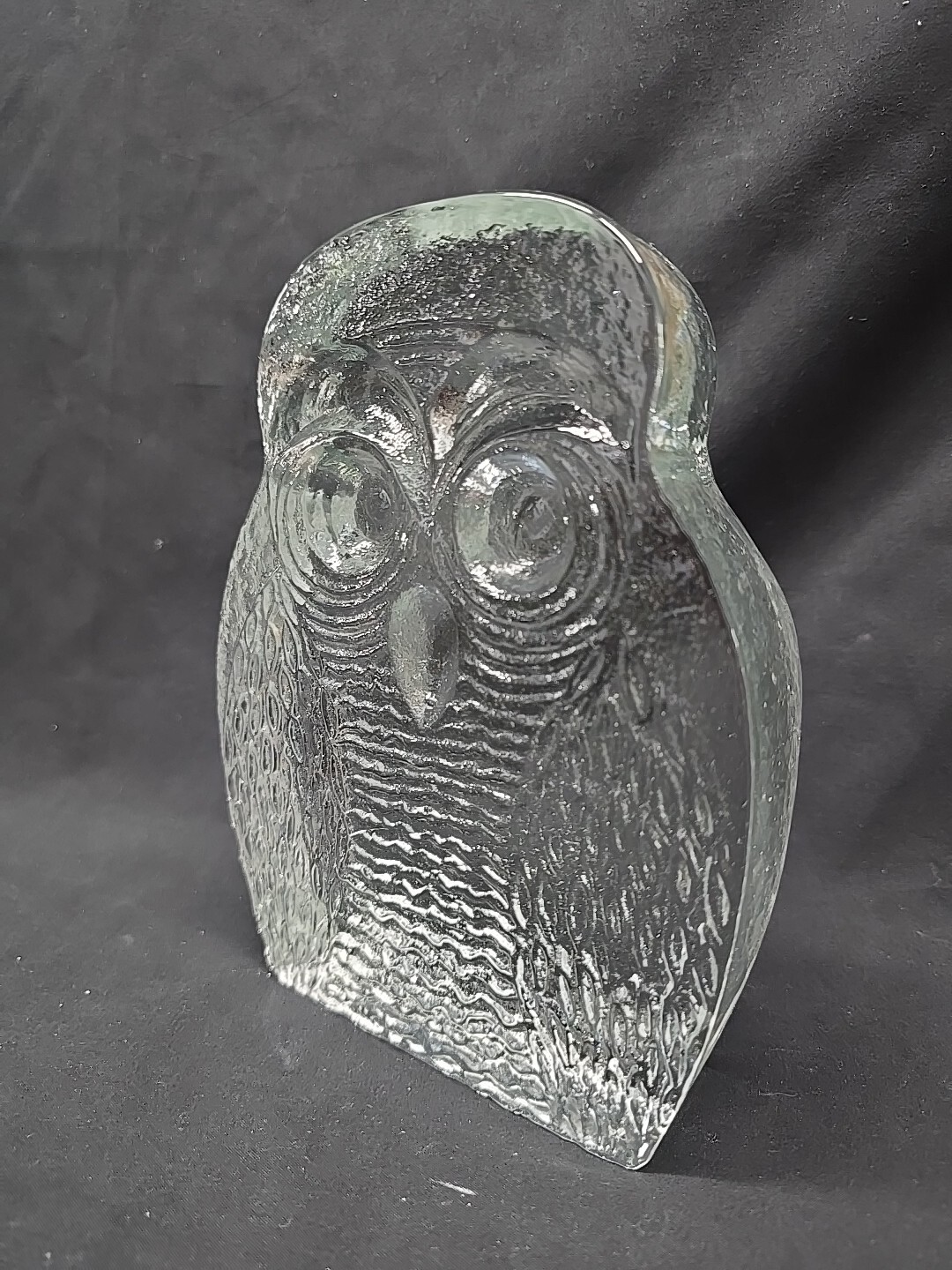 Vintage Blenko Art Glass Crystal Owl Shape Bookend | eBay