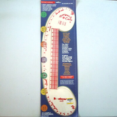 Vintage 1976 B. Oleyar Designer's Curve Sewing Ruler Armhole Collar ...