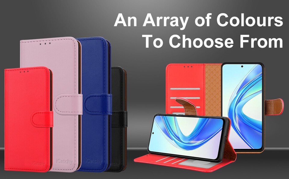 Case for Honor 90 Smart / Honor X7B Leather Wallet Flip RFID Shockproof ...