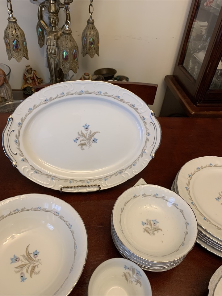 47 Pc Circa Vintage Fine China Blue Bell Japan | eBay