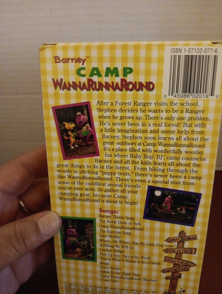 Barney - Barneys Camp WannaRunnaRound (VHS, 1997) 45986020185| eBay