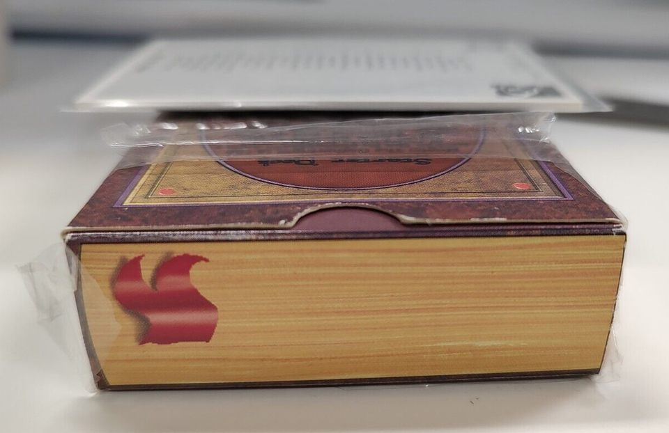 MAGIC THE GATHERING MTG EMPTY ALPHA STARTER DECK BOX WITH RULEBOOK NM U ...