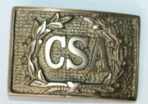 Antique Style Military Civil War Confederate CSA Belt Buckle SOLID ...