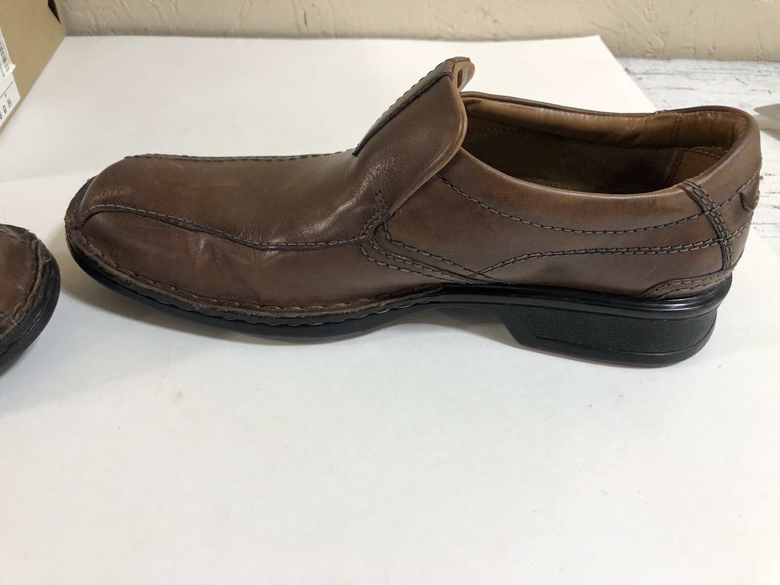 Clarks Men's Escalade Step Slip On Leather Loafer, Br… - Gem