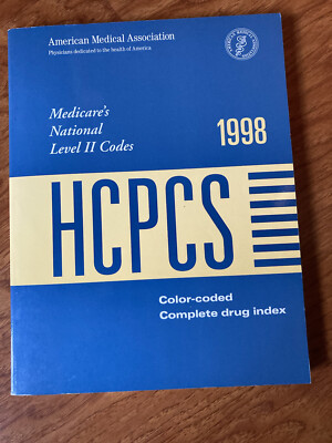 🎄HCPCS 1998 Medicare's National Level II Codes American Medical ...
