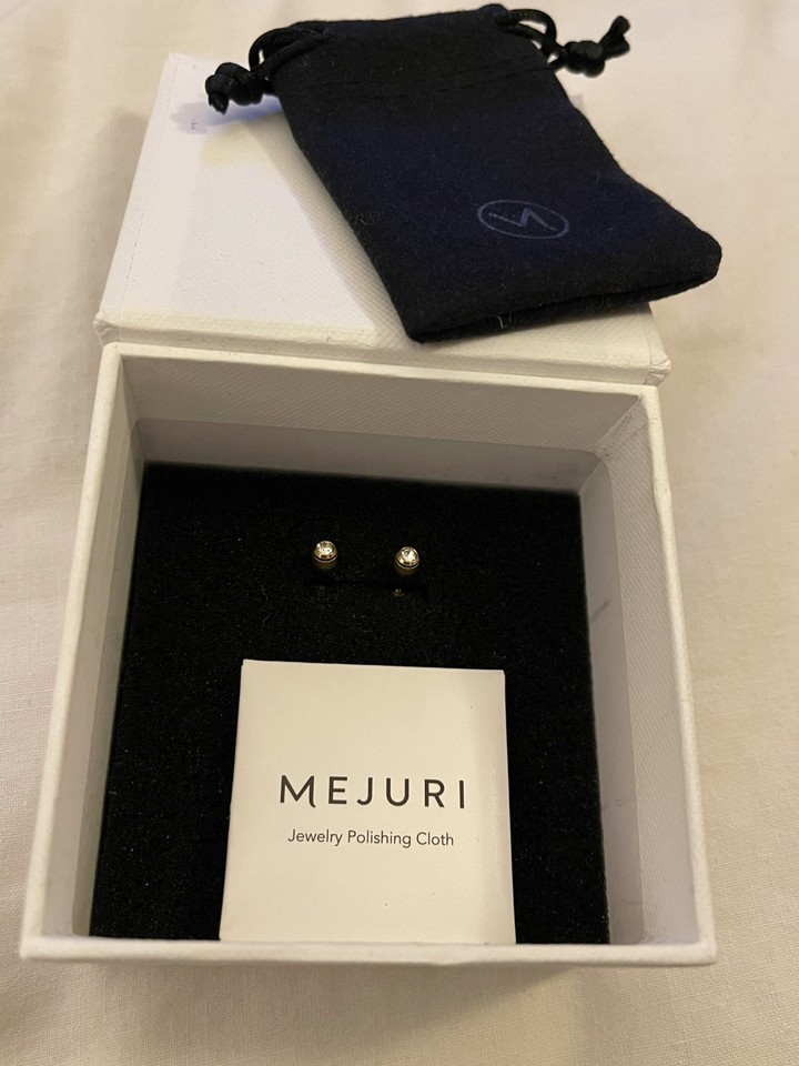 Mejuri Solitaire diamond stud earring | eBay UK