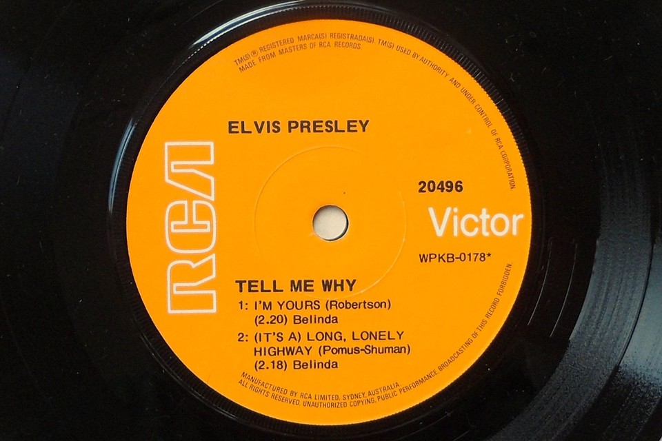 Elvis Presley ~Tell Me Why ep ~ 1977 Press ~ Australia ~ NM | eBay