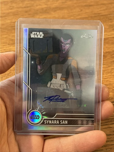 2023 Topps Chrome Star Wars Synara San Independent Auto Autograph Card ...