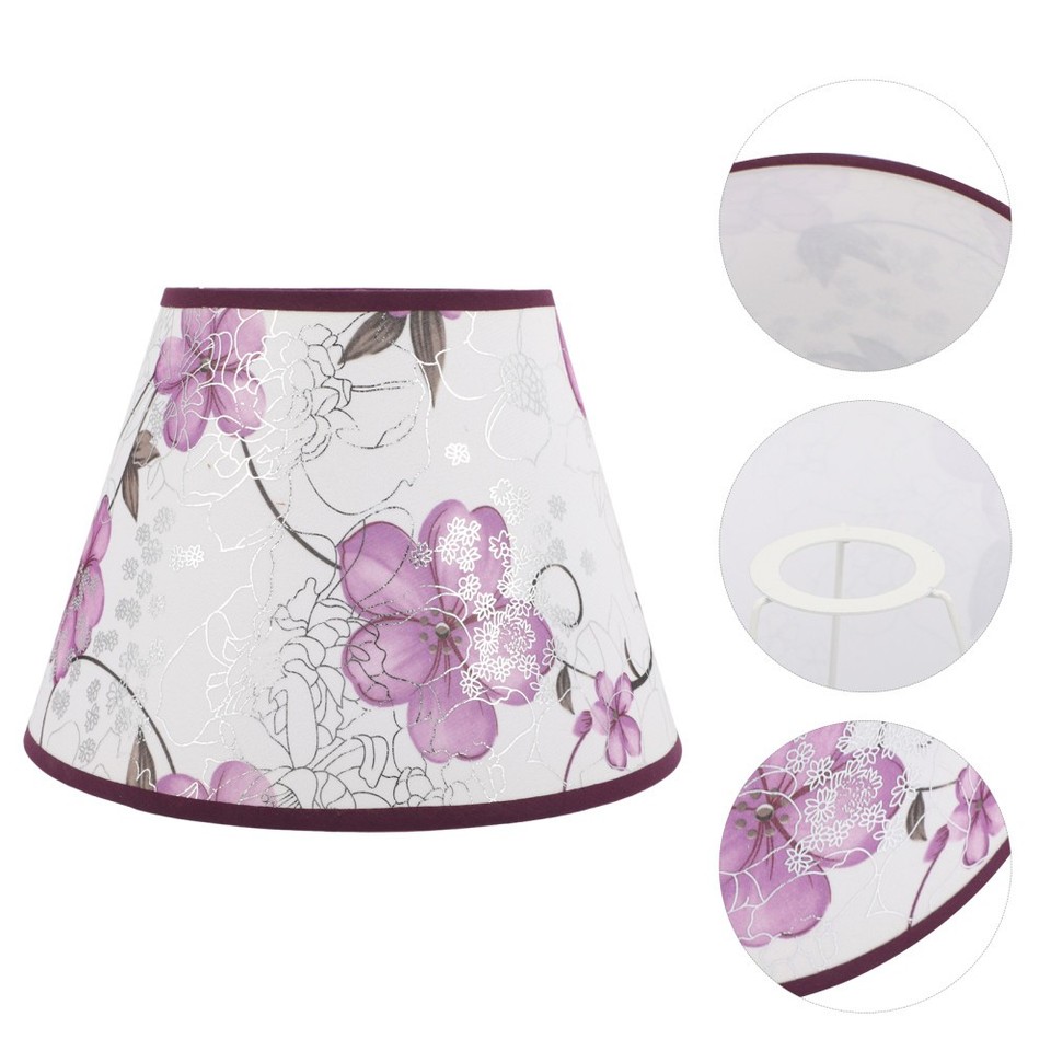 Large Lamp Shades for Table Lamps Flared Fabric Lampshade Floral | eBay ...