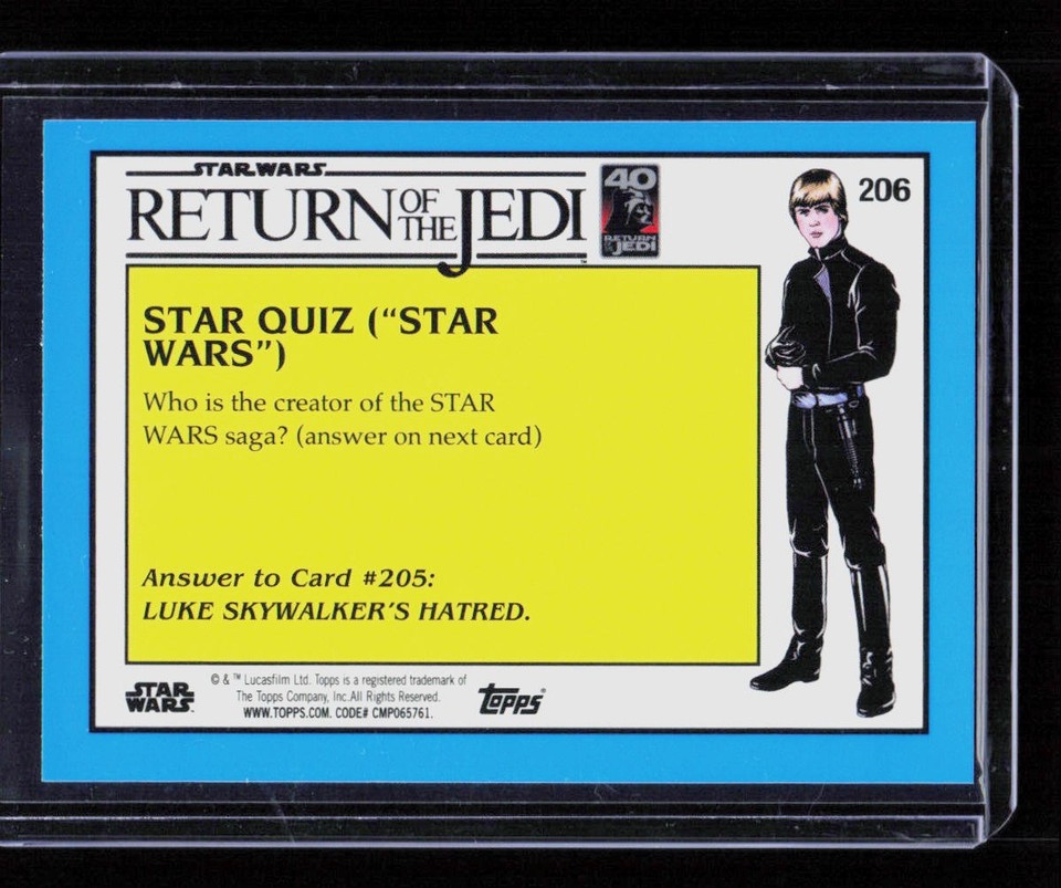 Corridors Of The Imperial Destroyer 2023 Star Wars: ROTJ #206 Blue ...