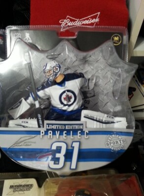 ONDREJ PAVELEC WHITE JERSEY Figures IMPORT DRAGON WINNIPEG JETS NHL ...