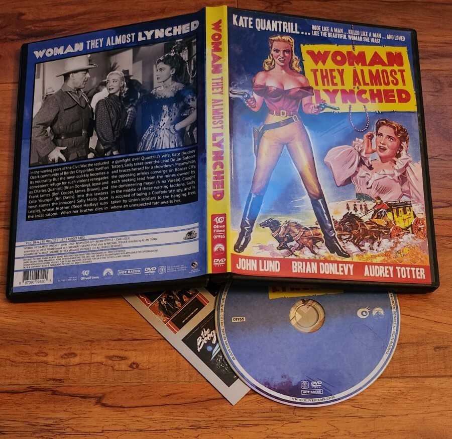 /5576 Woman They Almost Lynched (1953) Olive Films DVD with Insert OOP ...