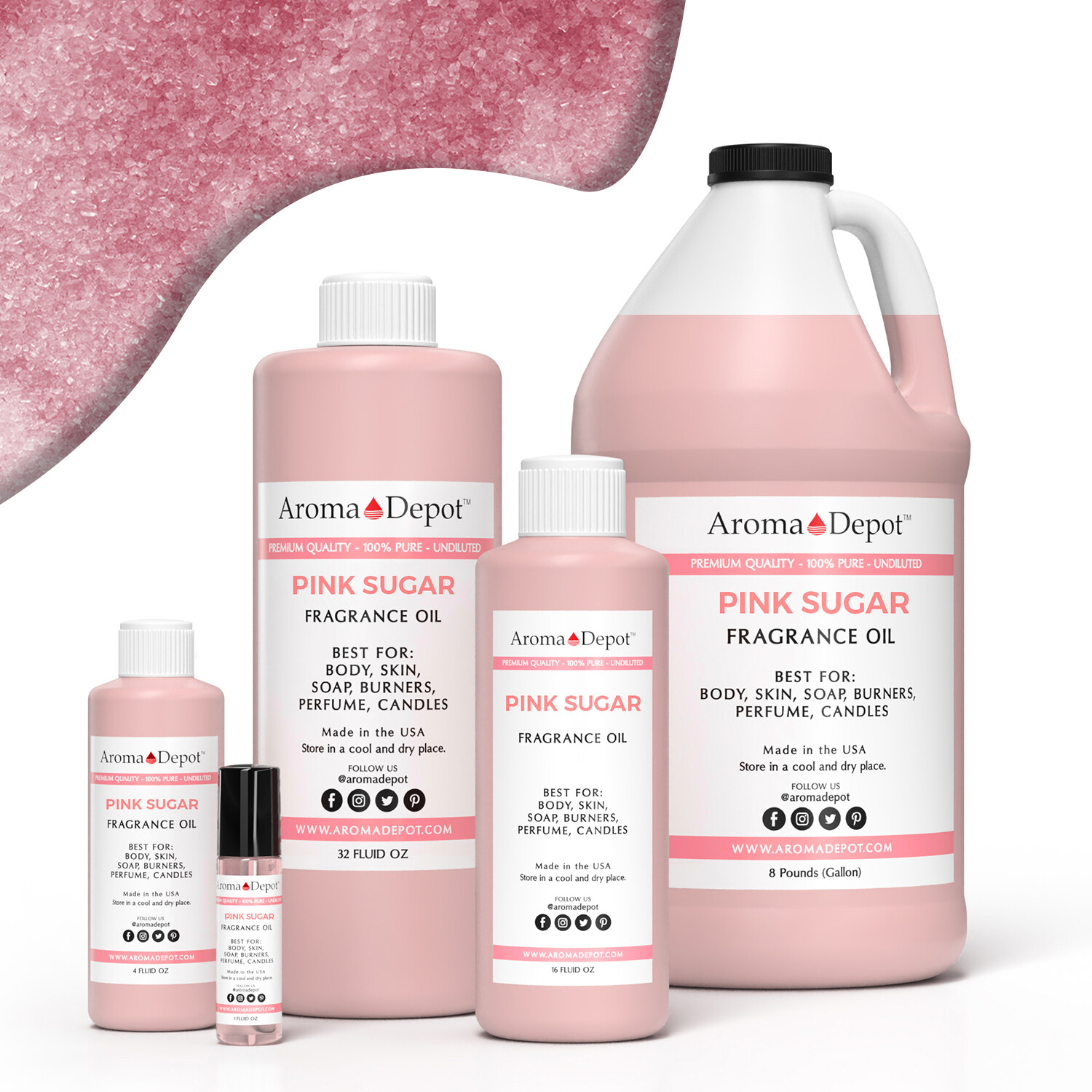 Pink Sugar Fragrance Oil for Body, Candles, Soap, Lotion, Incense ...
