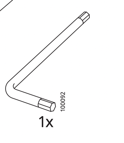 BRAND NEW GENUINE IKEA ALLEN KEY HEXAGON WRENCH ASSEMBLY TOOL #100092 ...