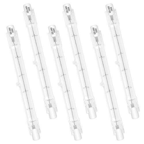 6 Stück R7S Halogenstab 118mm 150W J118 Halogenstablampe Dimmbar 2700K ...