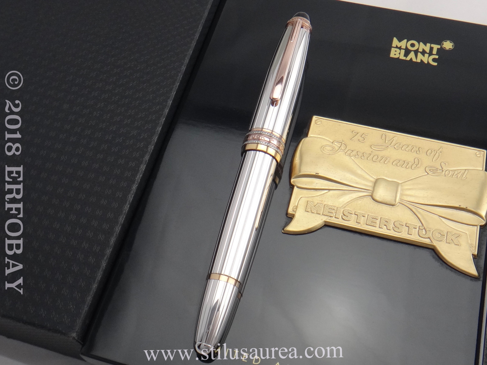 MONTBLANC Meisterstück Solitaire White Gold 146 75th Anniversary LE75 ...