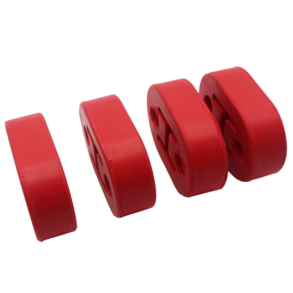 Red 4PC Universal Car Polyurethane Rubber 12mm Exhaust Hanger | eBay ...