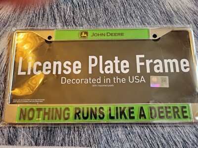 New! WinCraft John Deere License Plate Frame Trademark | eBay