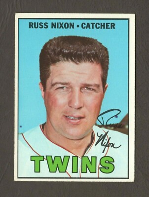 1967 Topps Baseball Card #446 Russ Nixon – Minnesota Twins | eBay