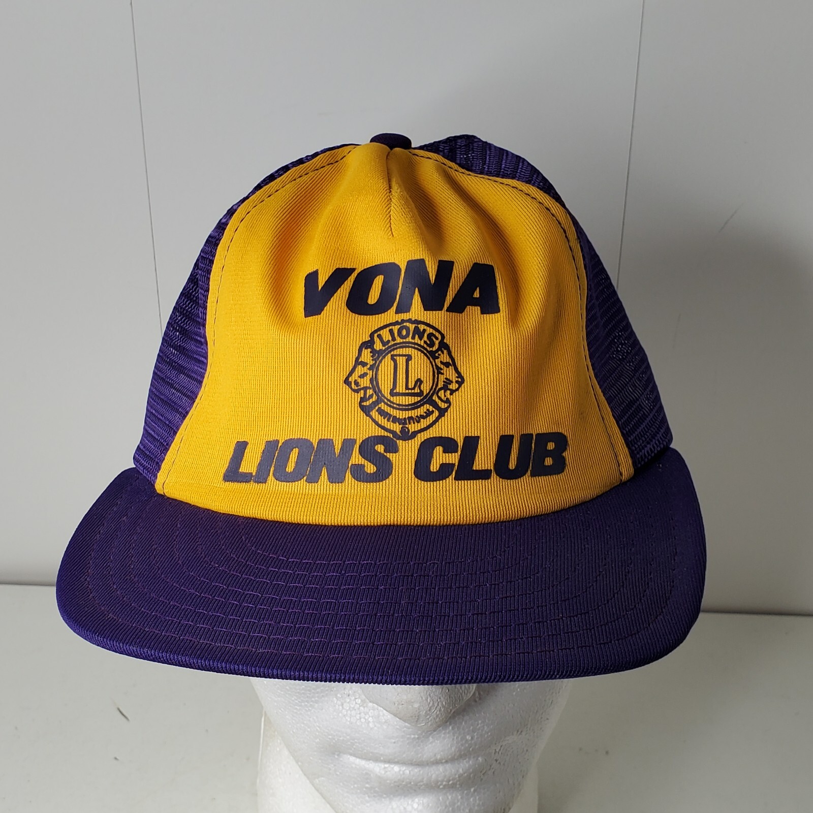 VTG LIONS CLUB Vona Colorado Logo Mesh Trucker Hat Sn… - Gem