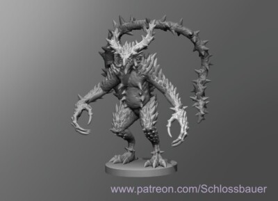 Barbed Devil Demon Creature NPC Monster Manual 28mm Scale DND D&D ...