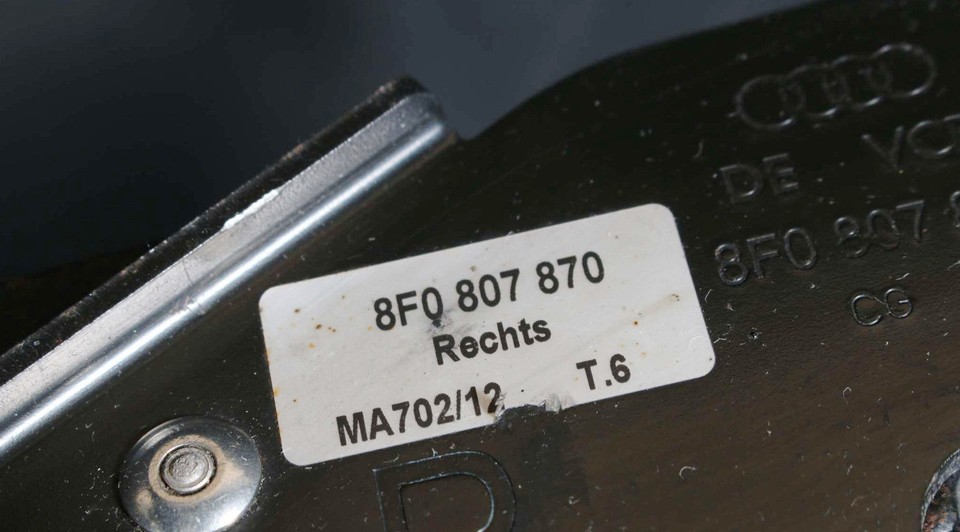 Audi RS5 8F Cabrio Supporto Spoiler Posteriore Paraurti Posteriore ...