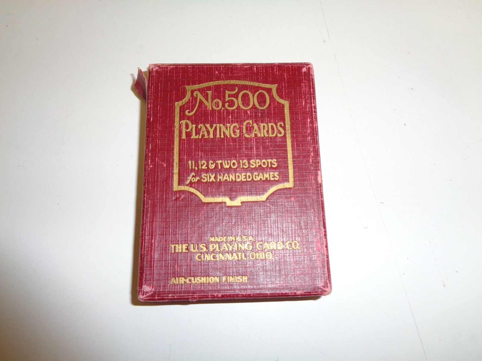 Vintage No. 500 Playing Cards for 6 handed Games 11,12 and 2 spots 13 ...
