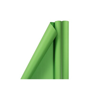 JAM PAPER Gift Wrap Matte Wrapping Paper 25 Sq Ft per Roll Matte Lime ...