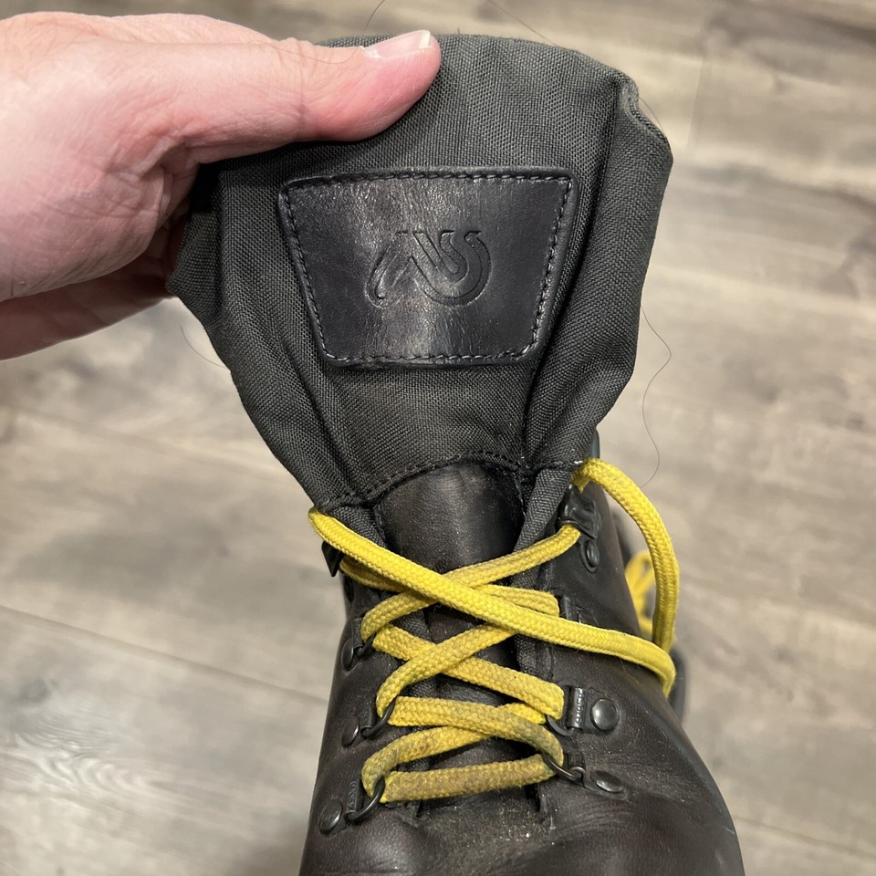 Asolo Snowfield II Padded Leather 3-Pin 75mm Telemark Ski Boots Mens US ...