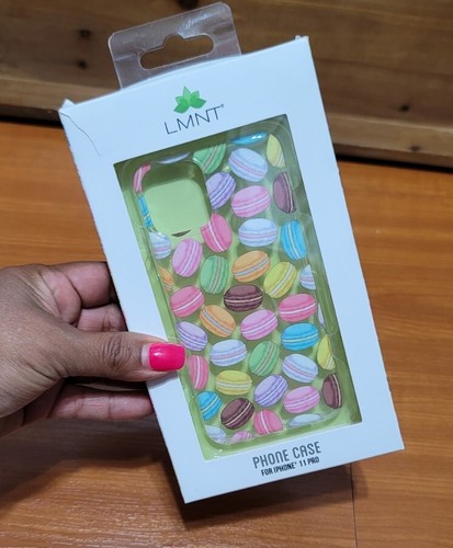 LMNT iPhone 11 PRO CLEAR with MACAROONS PRINT Phone Case NEW | eBay