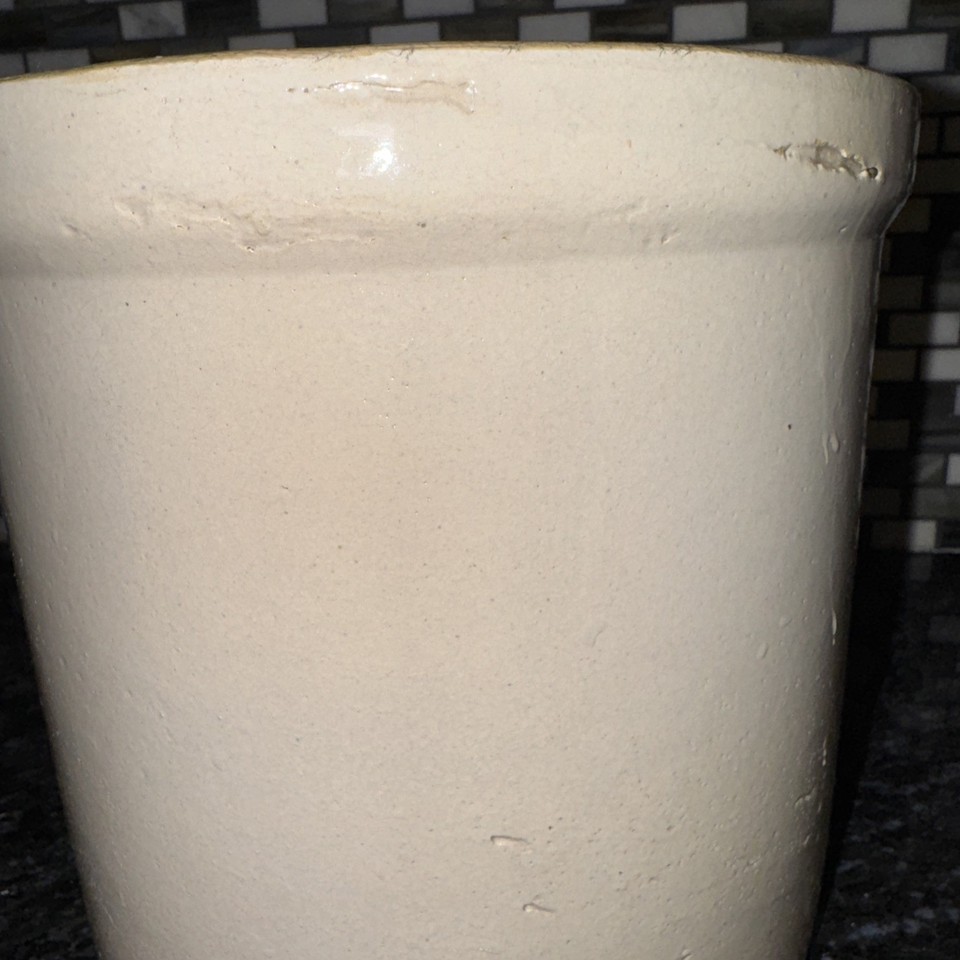 Vintage One 1 Gallon Stoneware Beige Crock Unmarked | eBay