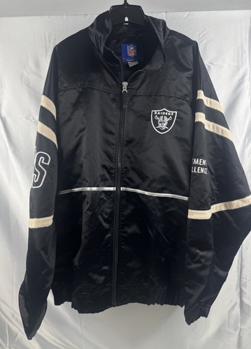 Reebok NFL On Field Raiders Al Davis Style Bomber Jacket Men's 2XL ...